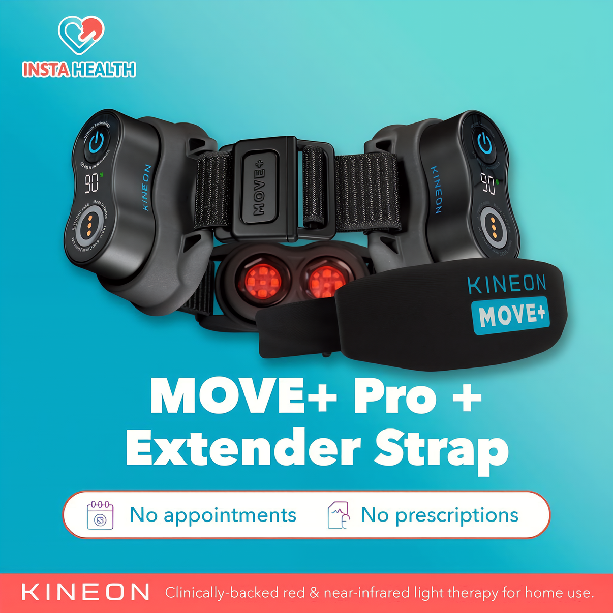 KINEON MOVE+ Pro Red Light Therapy Device – INSTA HEALTH